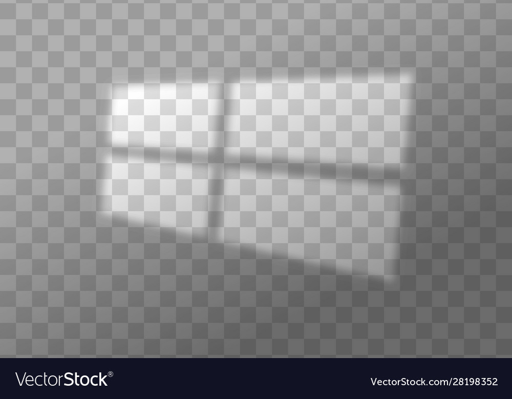 Shadows realistic window Royalty Free Vector Image