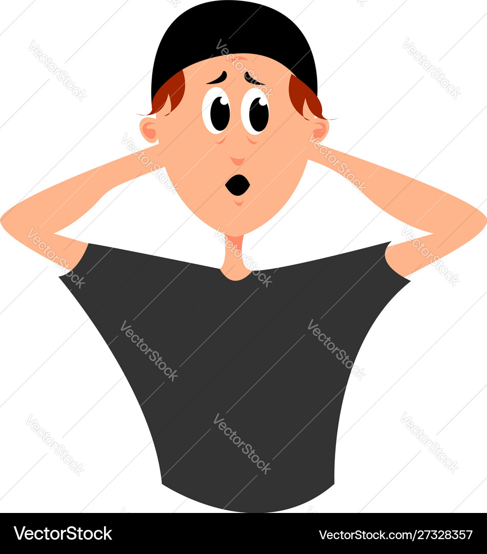 Criminal man on white background Royalty Free Vector Image