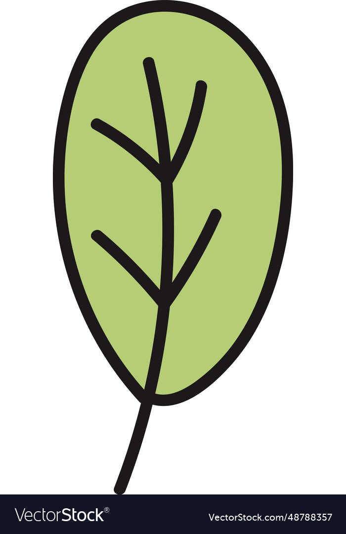 Tree leaf icon Royalty Free Vector Image - VectorStock