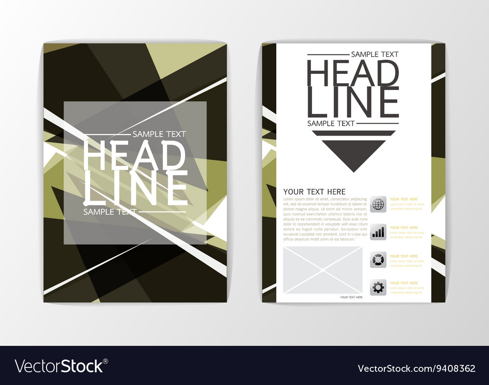 A4 size abstract cover background design business Vector Image