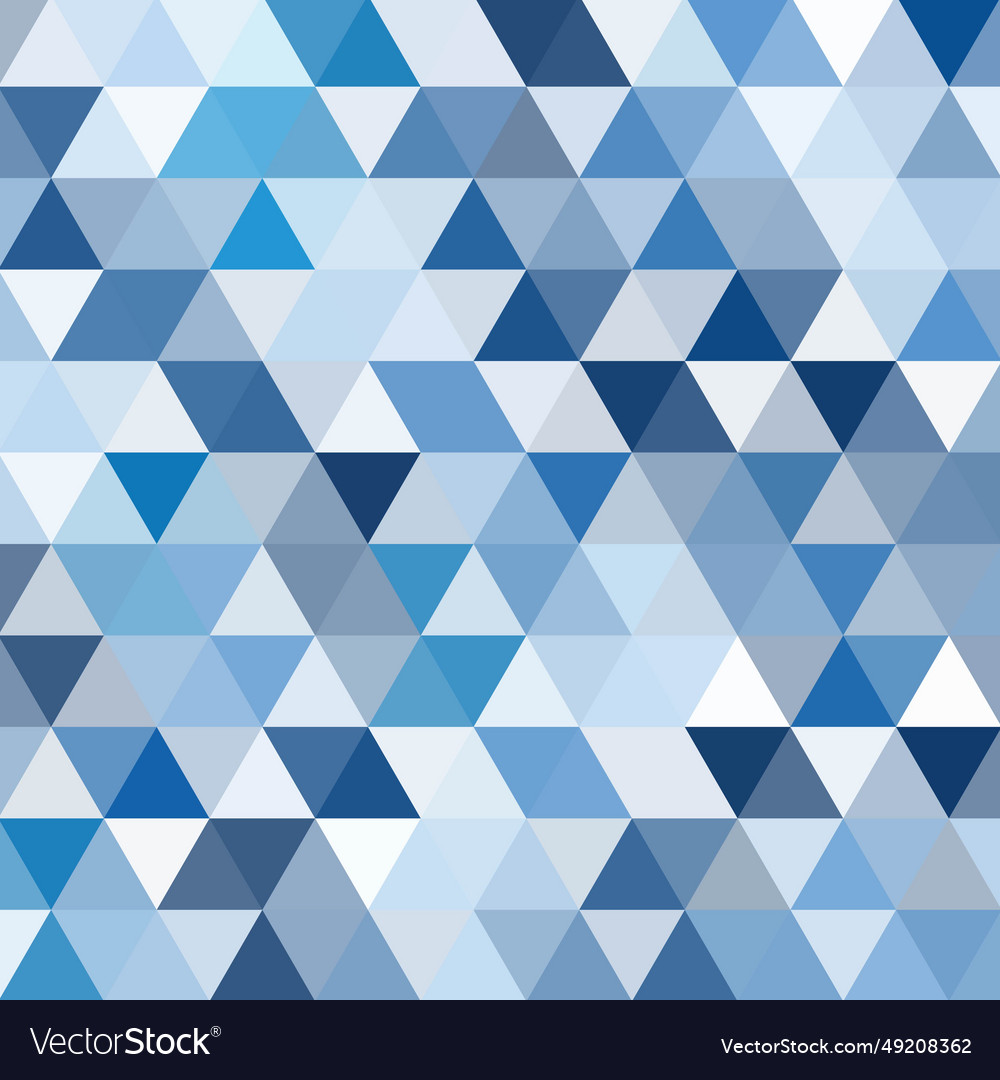 Blue gradient triangles texture triangular Vector Image