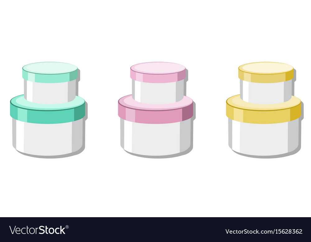 Cosmetics set package hydration cream Royalty Free Vector