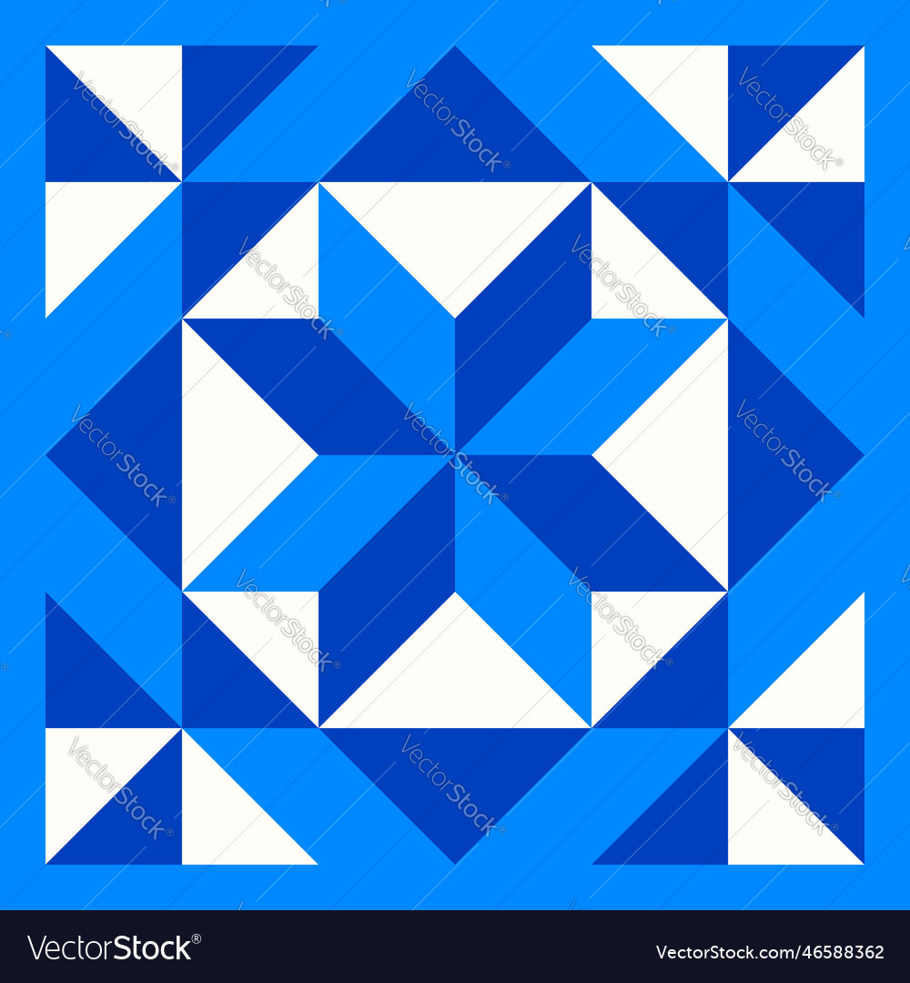 Geometric Star Tile Pattern Royalty Free Vector Image