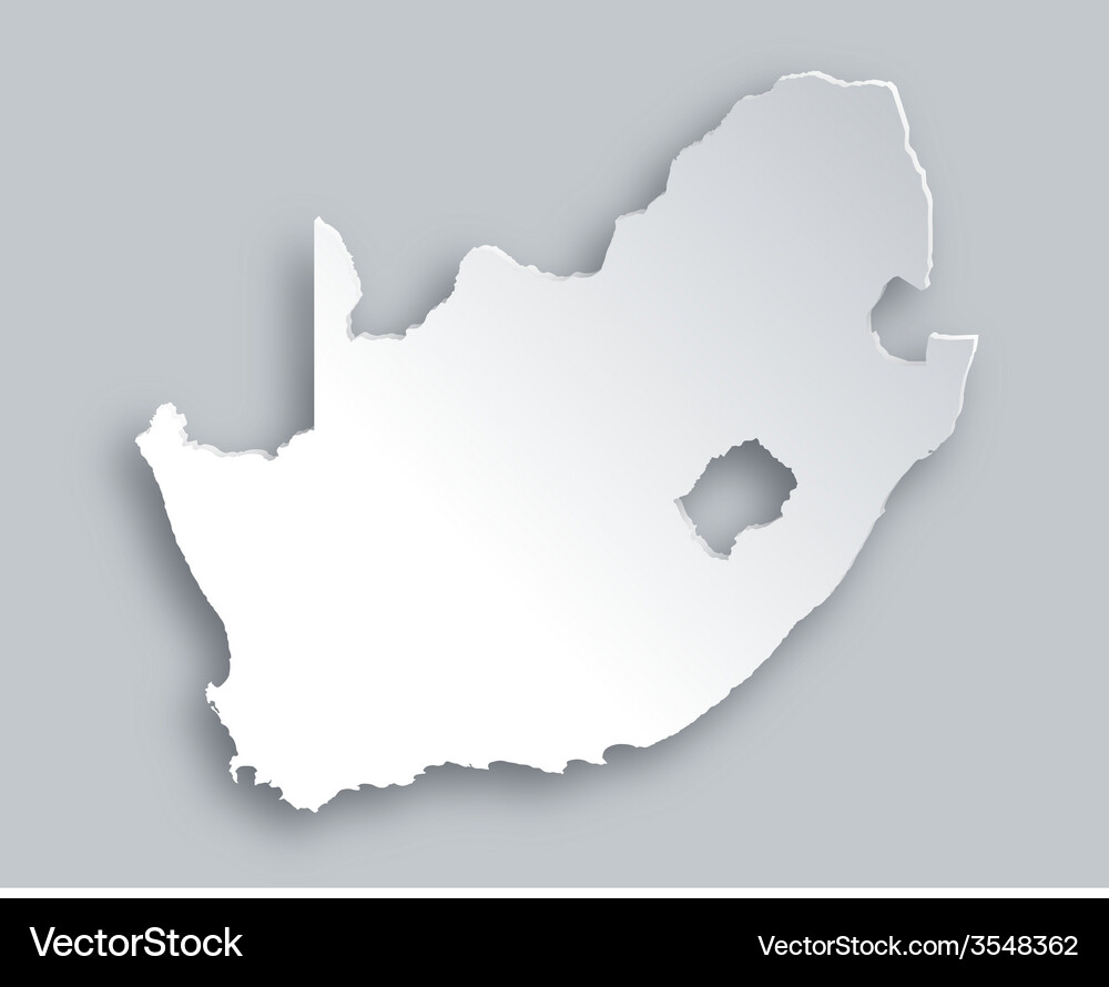 Map of south africa Royalty Free Vector Image - VectorStock
