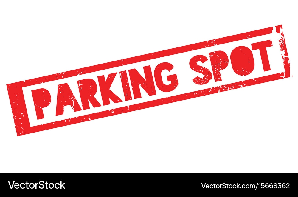 Parking spot rubber stamp Royalty Free Vector Image