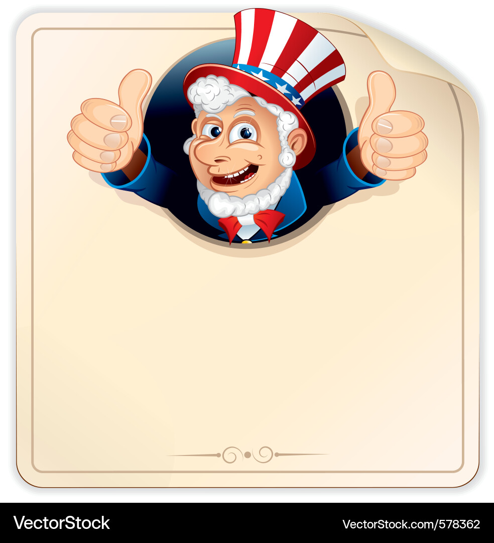 President paper Royalty Free Vector Image - VectorStock