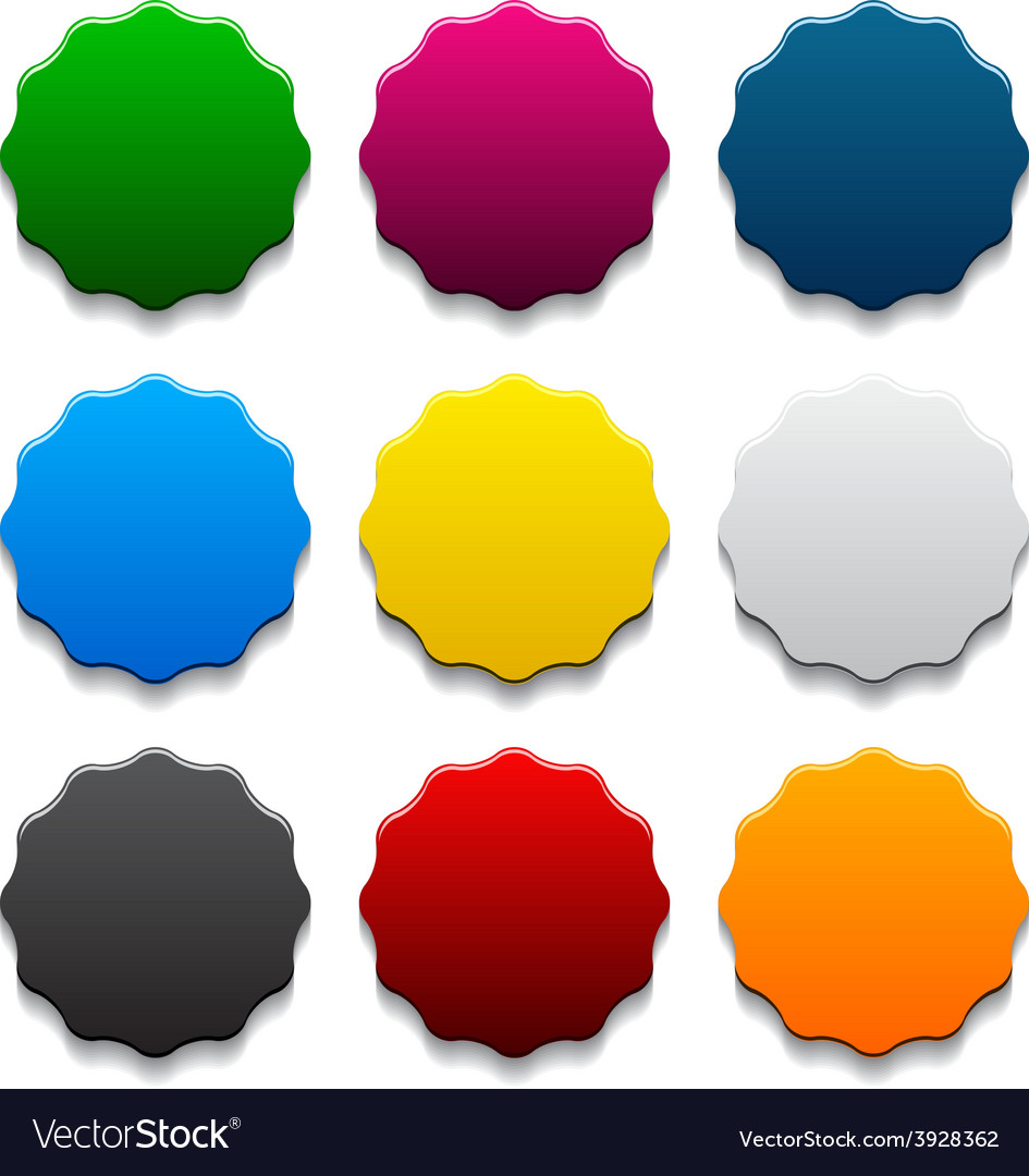 Round colorful icons Royalty Free Vector Image