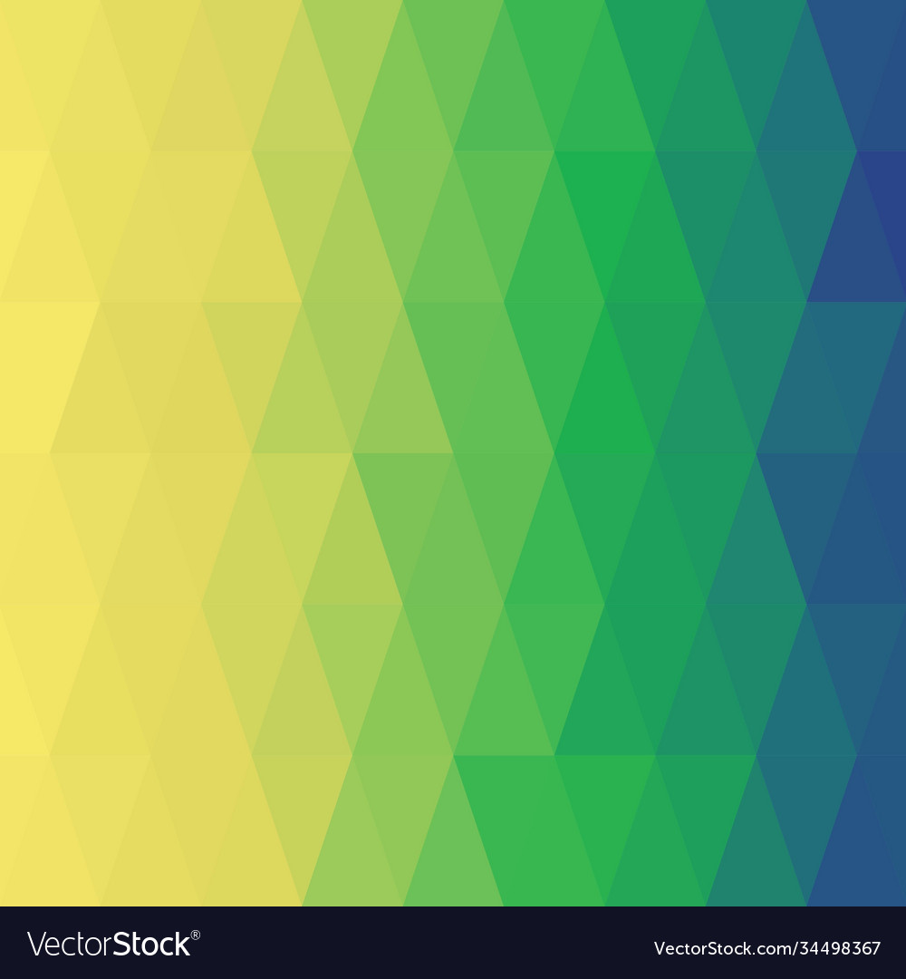 Abstract blue green triangular background layout Vector Image
