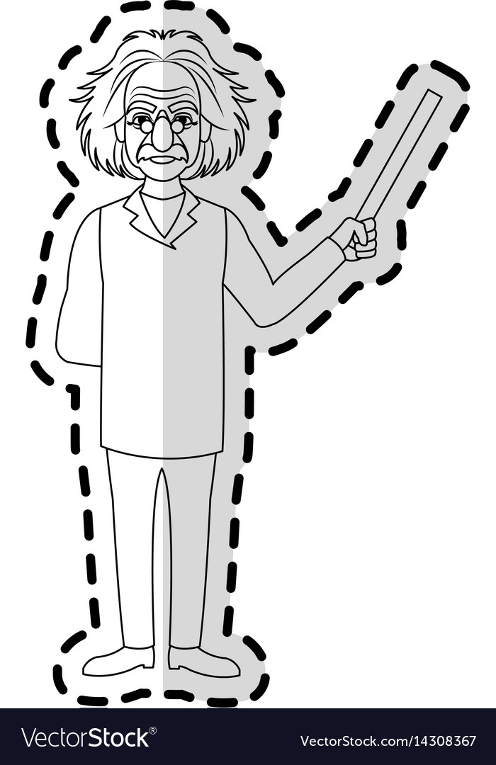 Albert einstein icon image Royalty Free Vector Image