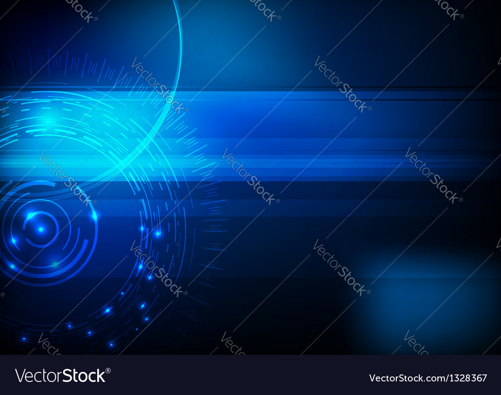 Blue hi-tech computer background Royalty Free Vector Image
