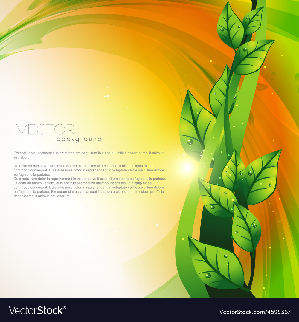 Green leaf Royalty Free Vector Image - VectorStock