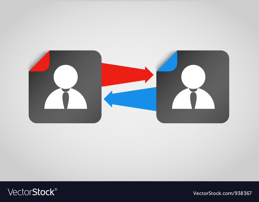 User connections Royalty Free Vector Image - VectorStock