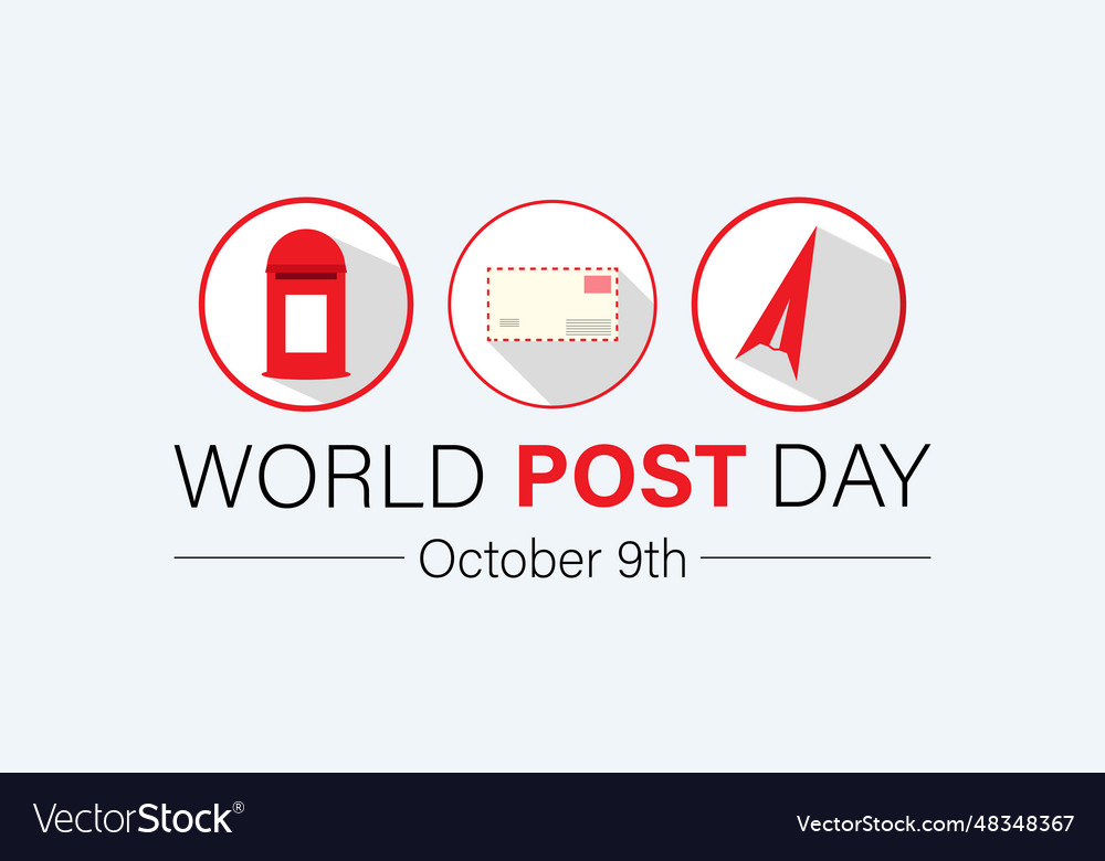 World post day Royalty Free Vector Image - VectorStock