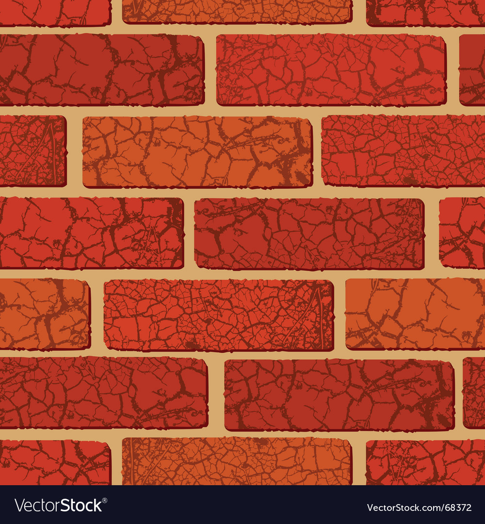 Brick seamless Royalty Free Vector Image - VectorStock
