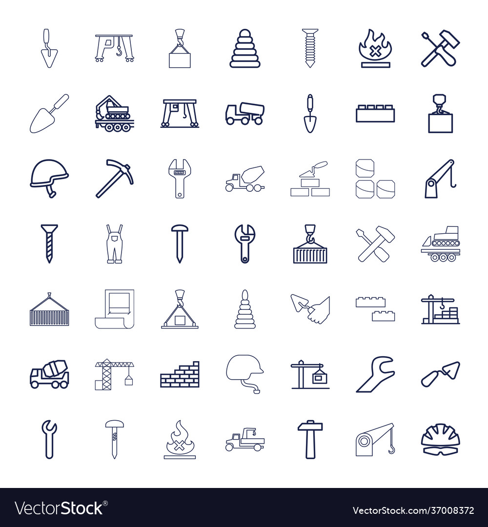 Build icons Royalty Free Vector Image - VectorStock