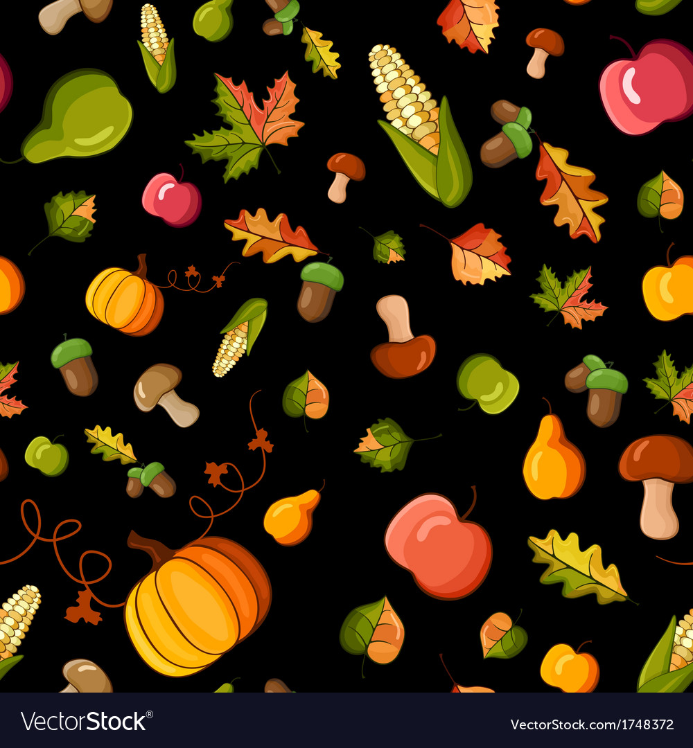 Pattern harvest Royalty Free Vector Image - VectorStock