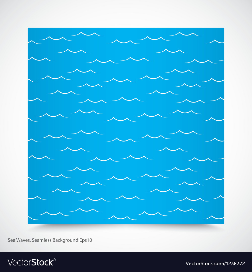Sea waves Royalty Free Vector Image - VectorStock