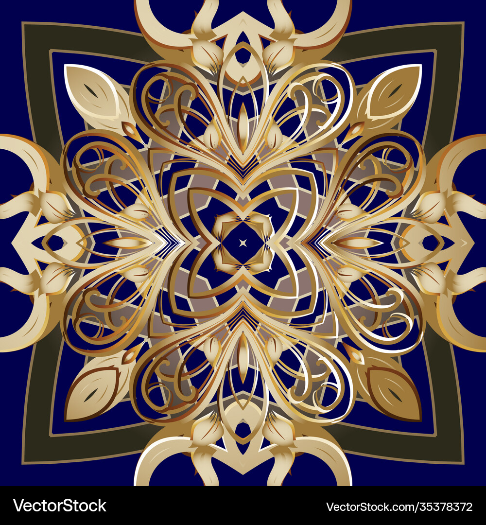 Vintage floral seamless pattern ornamental Vector Image