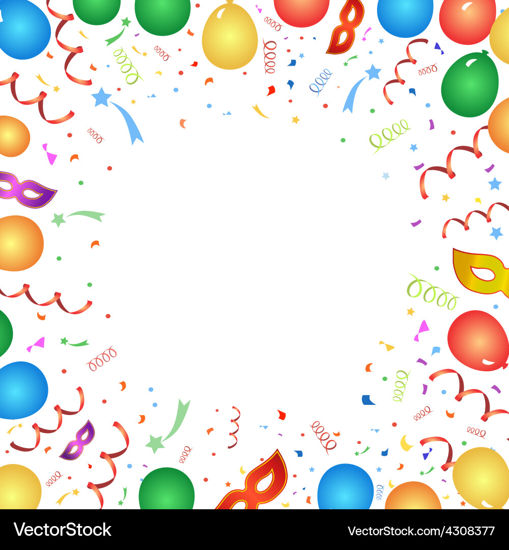 Celebration festive background with carnival icons