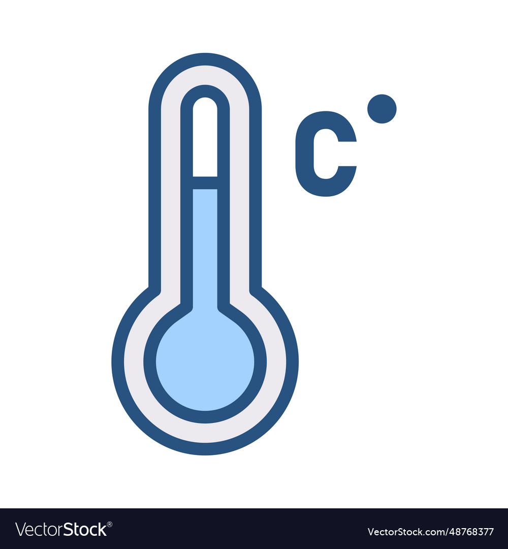 Celsius temperature icon Royalty Free Vector Image