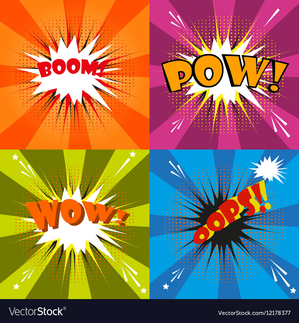 Comic Speech Bubbles - Pop Art Royalty Free Vector Image