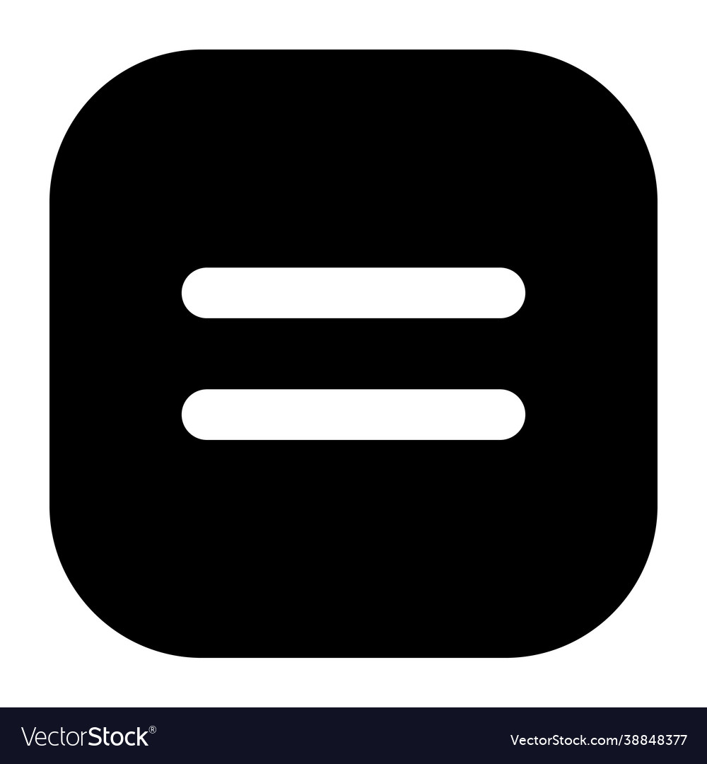 Equality sign Royalty Free Vector Image - VectorStock