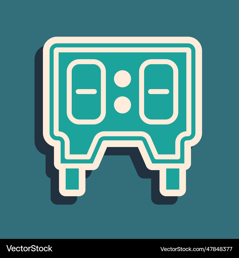 Green sport baseball mechanical scoreboard Vector Image