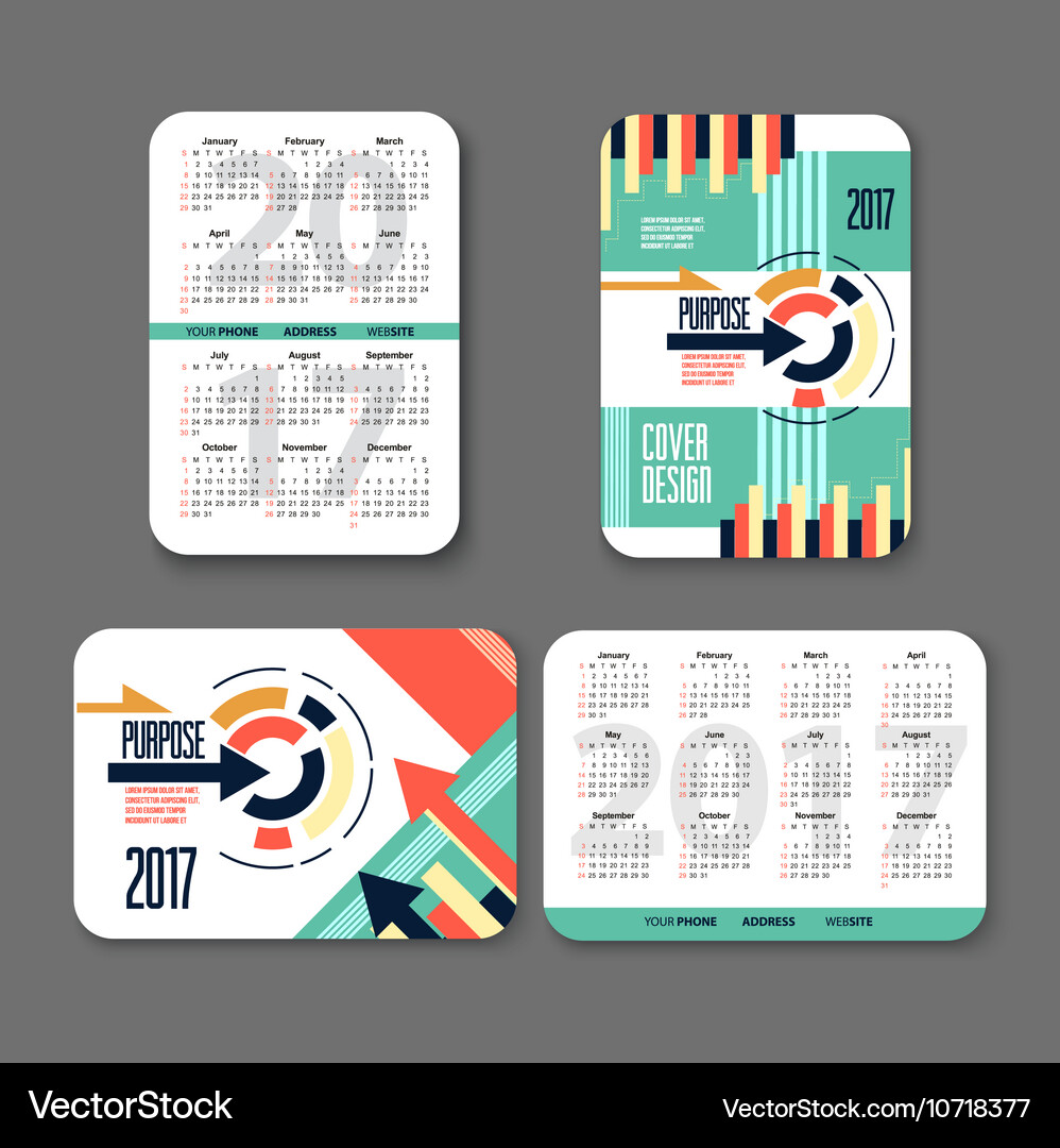 Pocket Calendar Template