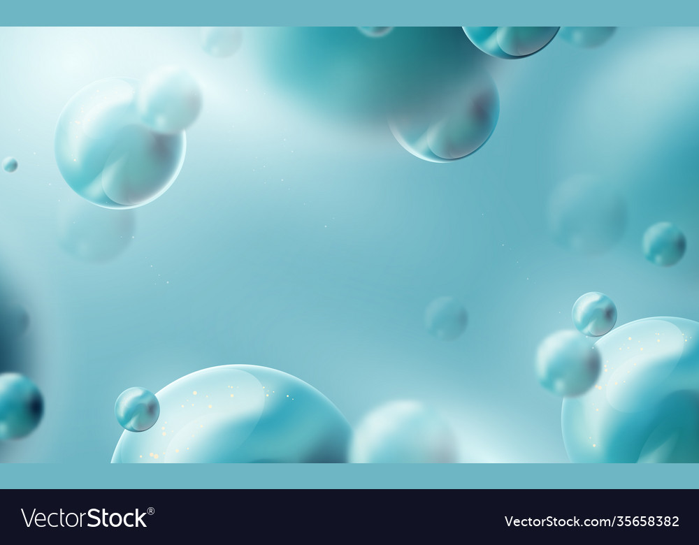 3d abstract bubbles or particles Royalty Free Vector Image
