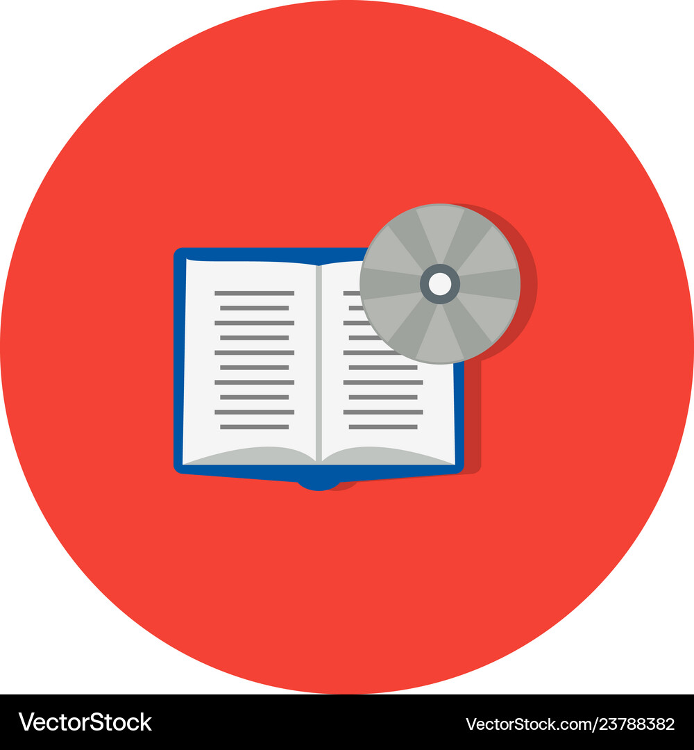 Book dvd icon Royalty Free Vector Image - VectorStock