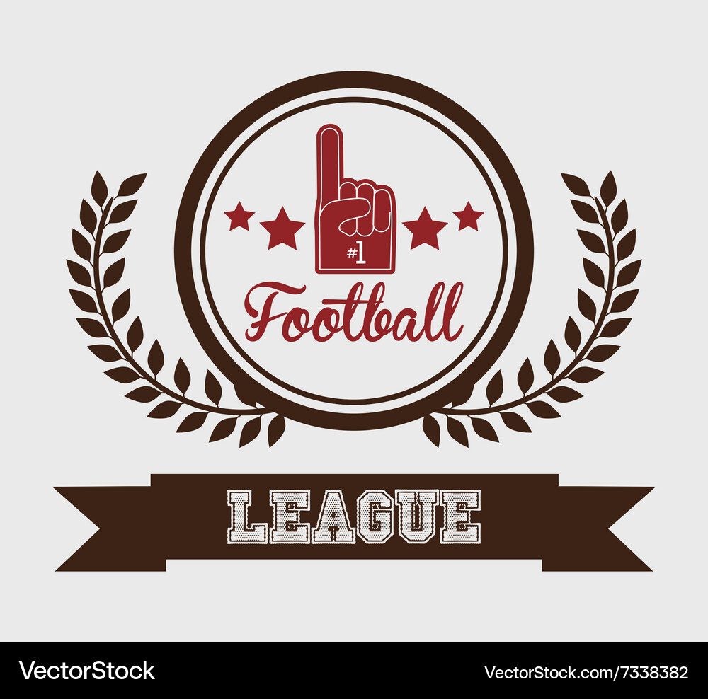 Football championship design Royalty Free Vector Image