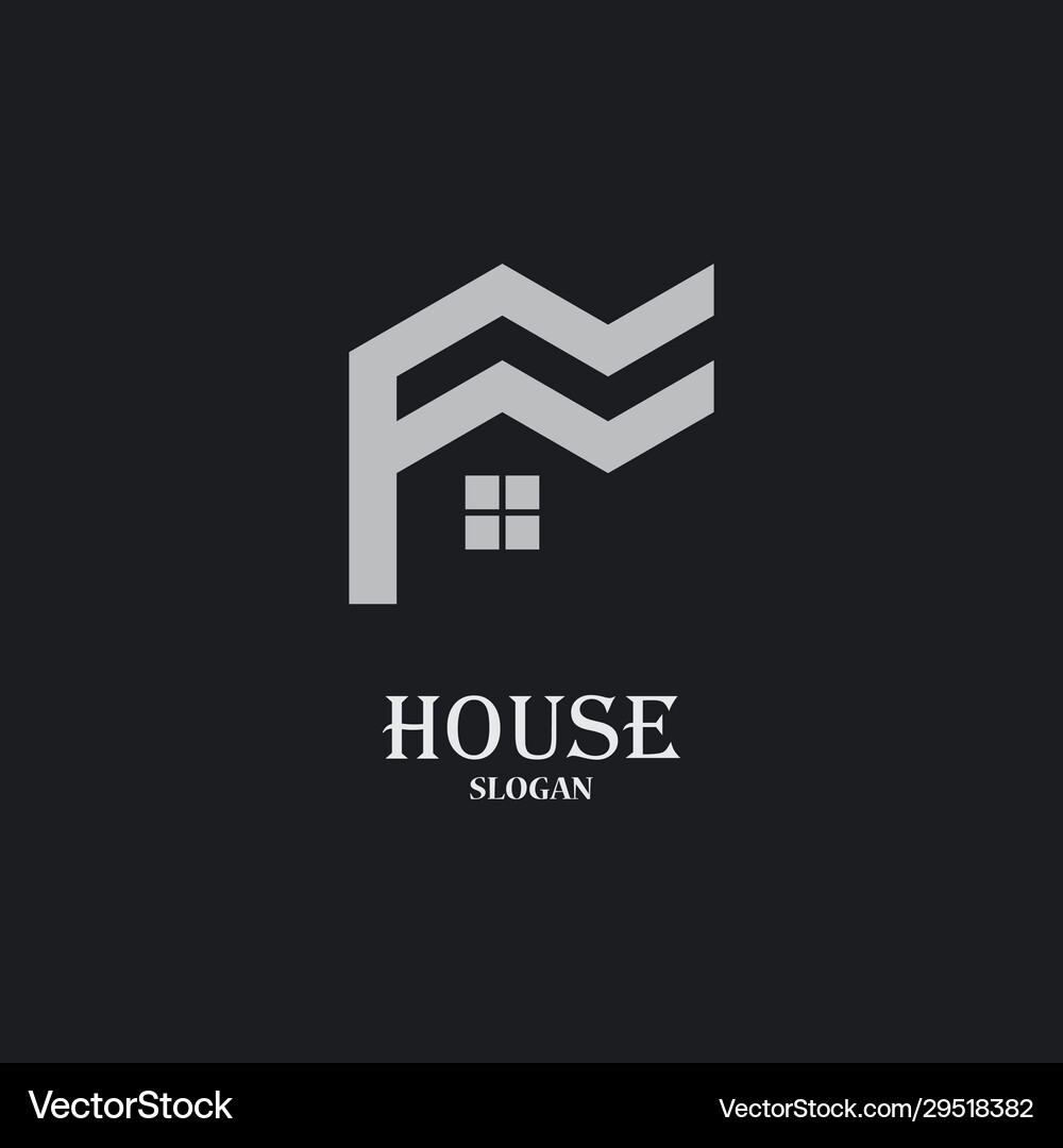 House logo template Royalty Free Vector Image - VectorStock