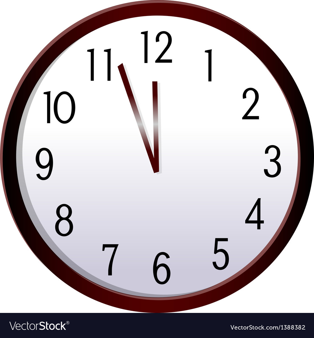 Icon clock Royalty Free Vector Image - VectorStock