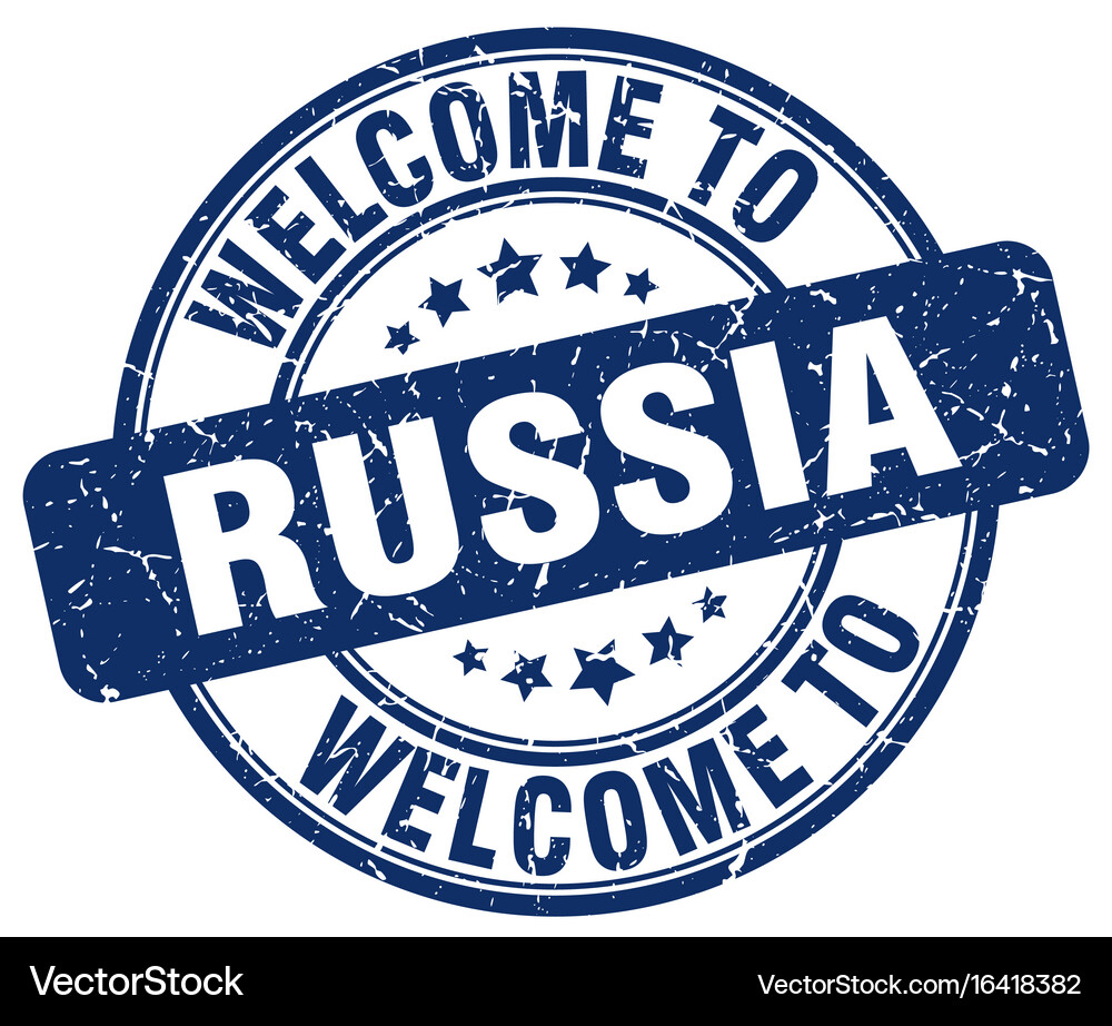 Welcome to russia Royalty Free Vector Image - VectorStock