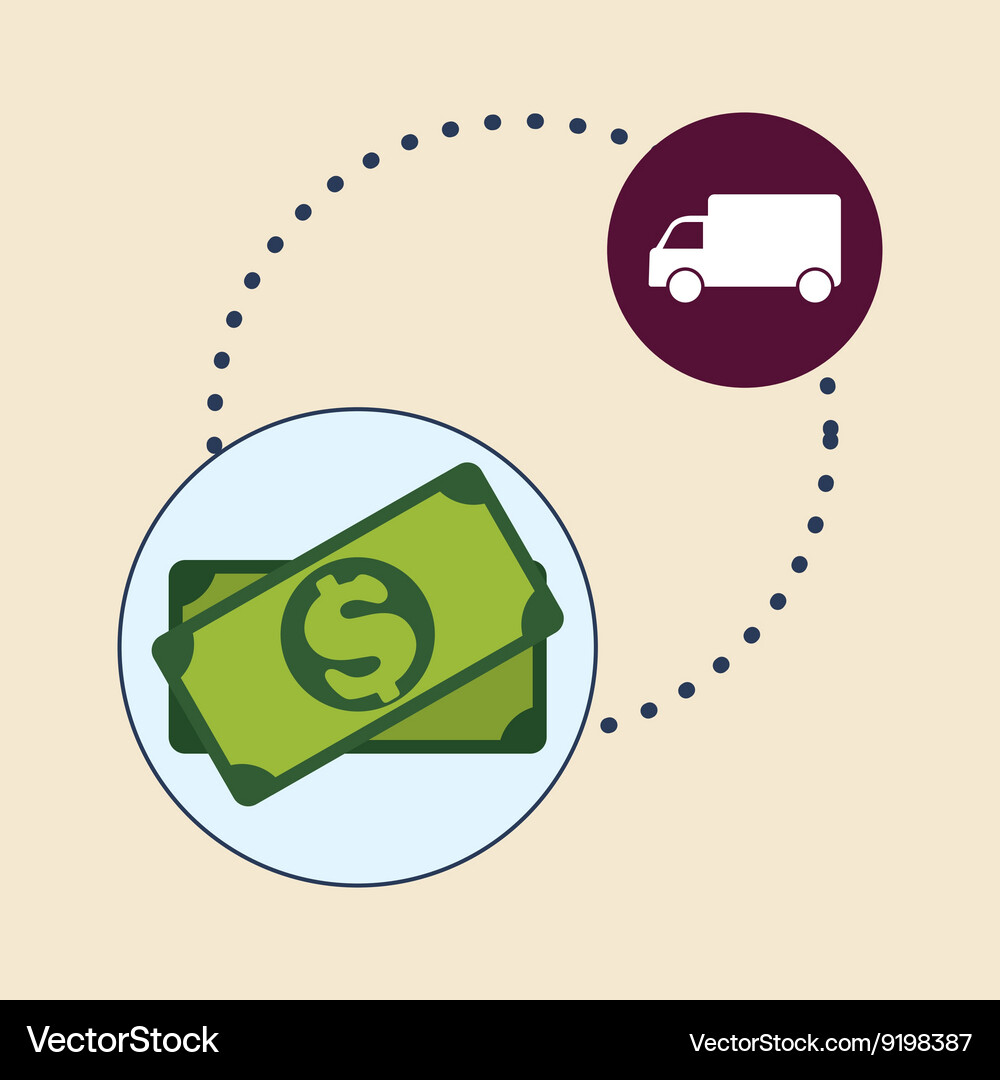 Delivery design shopping icon white background Vector Image