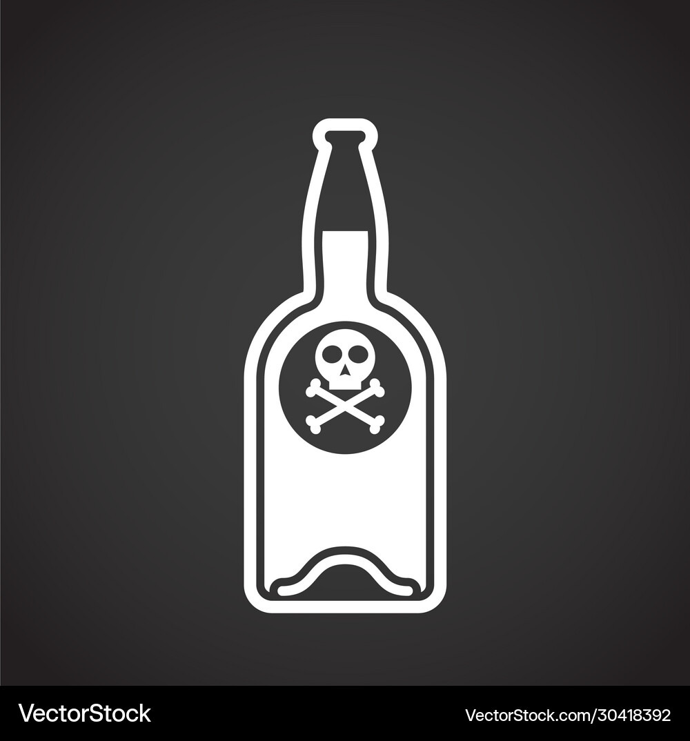 Acid related icon on background for graphic Vector Image