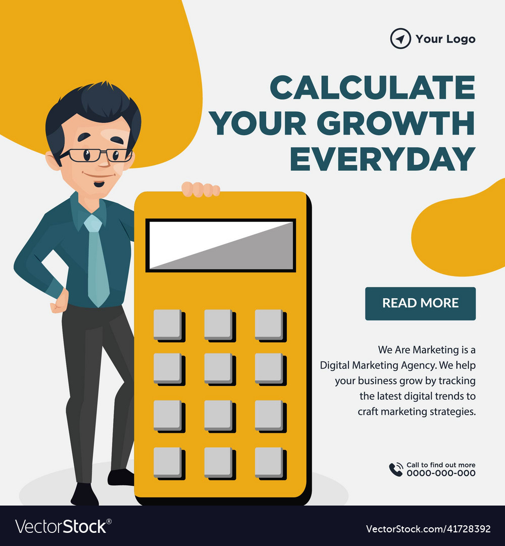Banner Design Of Calculate Your Growth Royalty Free Vector banner-design-of-calculate-your-growth-royalty-free-vector