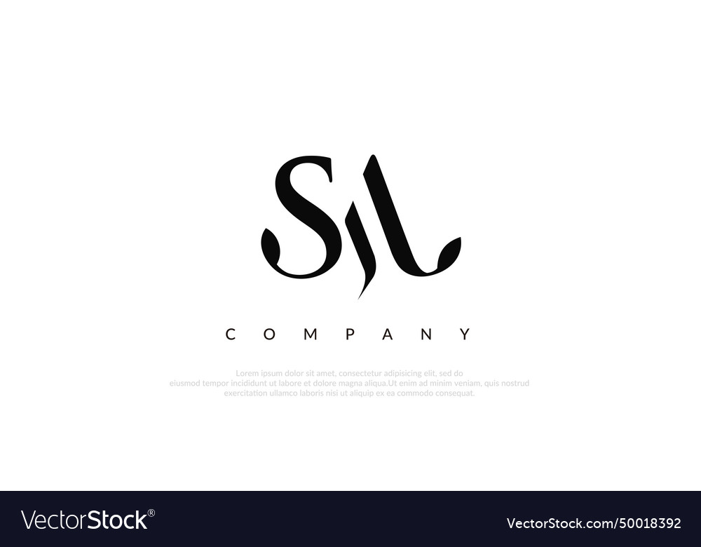 Initial sa logo design Royalty Free Vector Image