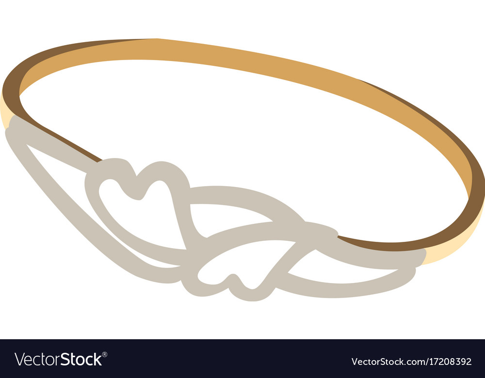 Isolated silver ring Royalty Free Vector Image