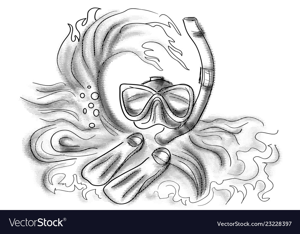 Diving symbol Royalty Free Vector Image - VectorStock