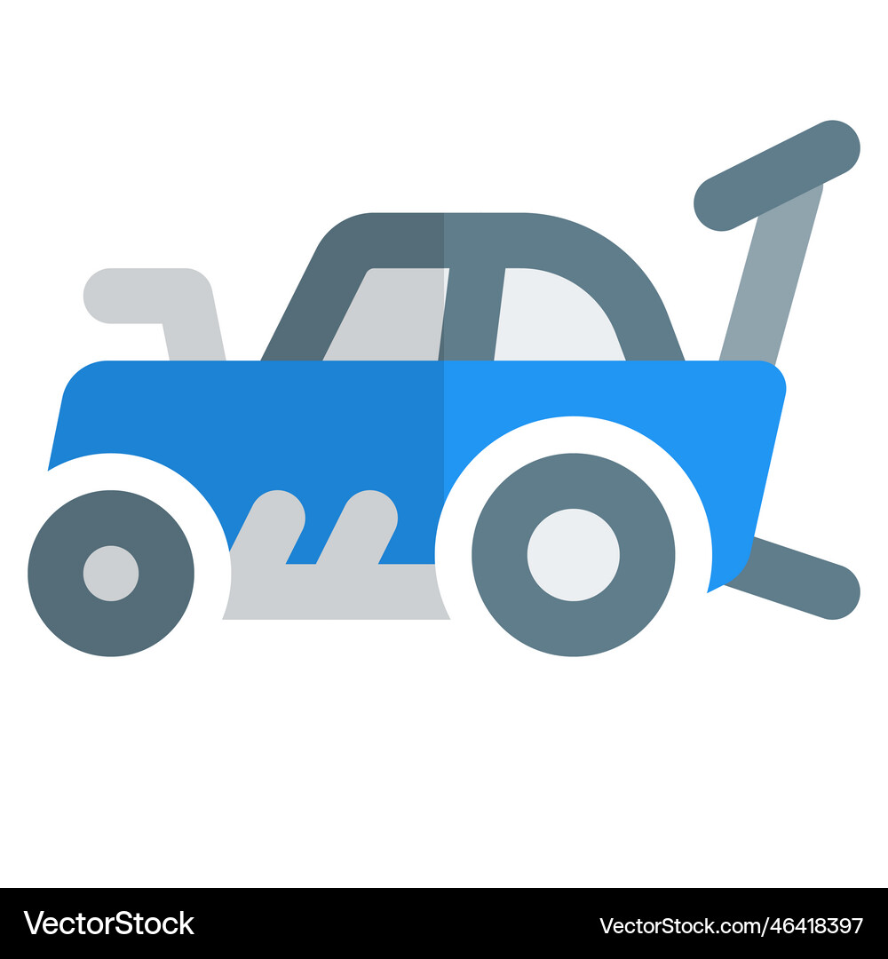 Drag car an automobile designed for racing Vector Image
