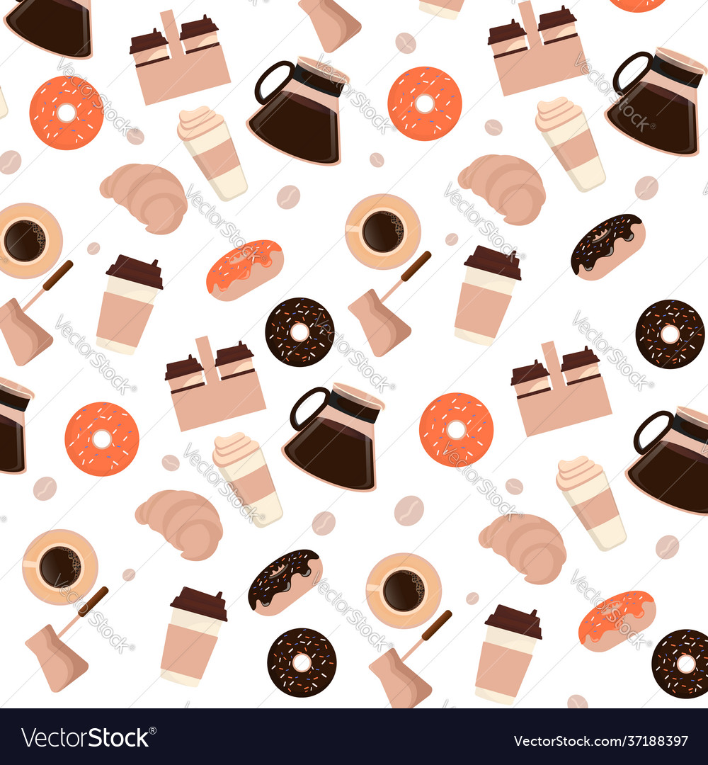 Flat black pattern on white backdrop line Vector Image