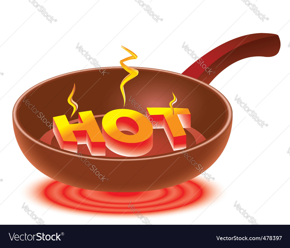 Frying pan Royalty Free Vector Image - VectorStock