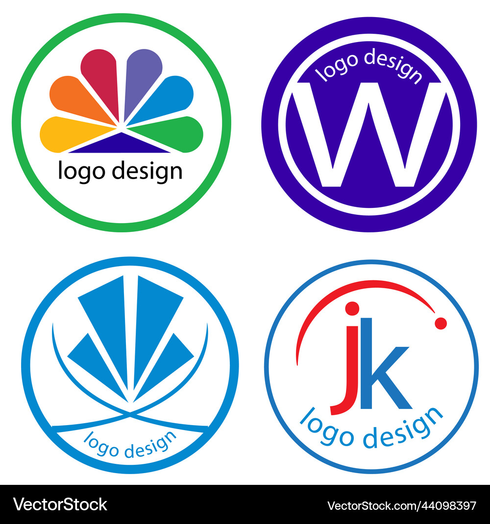 Logo design for company store icon Royalty Free Vector Image