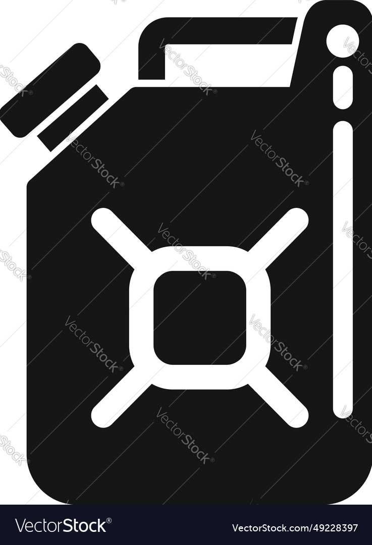 Metal kerosene canister icon simple camp Vector Image Metal kerosene canister icon simple camp Vector Image