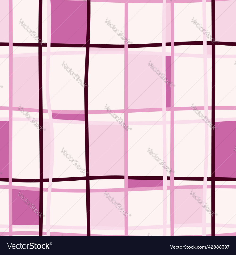 Pink crossed lines grid seamless pattern hand Vector Image Pink crossed lines grid seamless pattern hand Vector Image