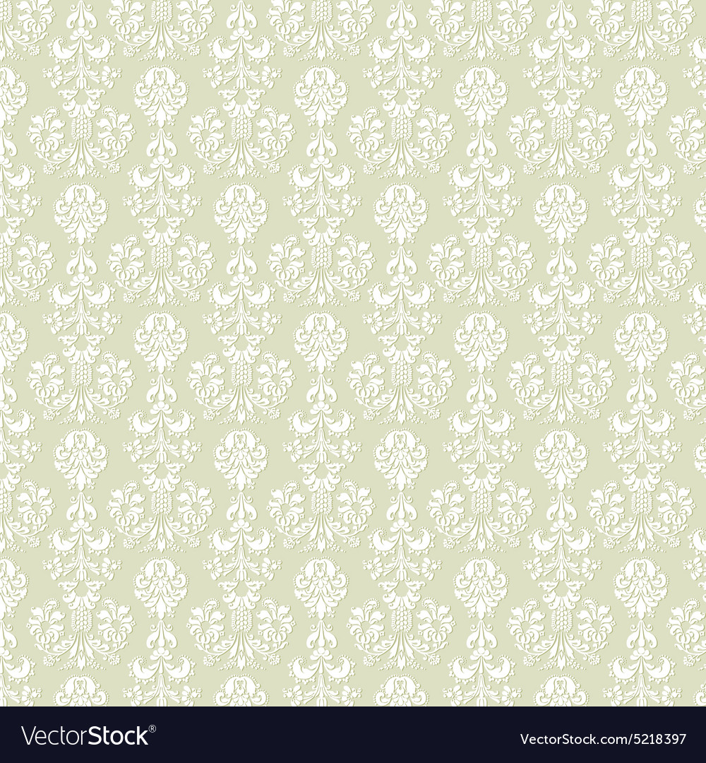 Seamless damask background Royalty Free Vector Image