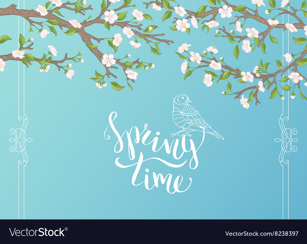 Spring background Royalty Free Vector Image - VectorStock