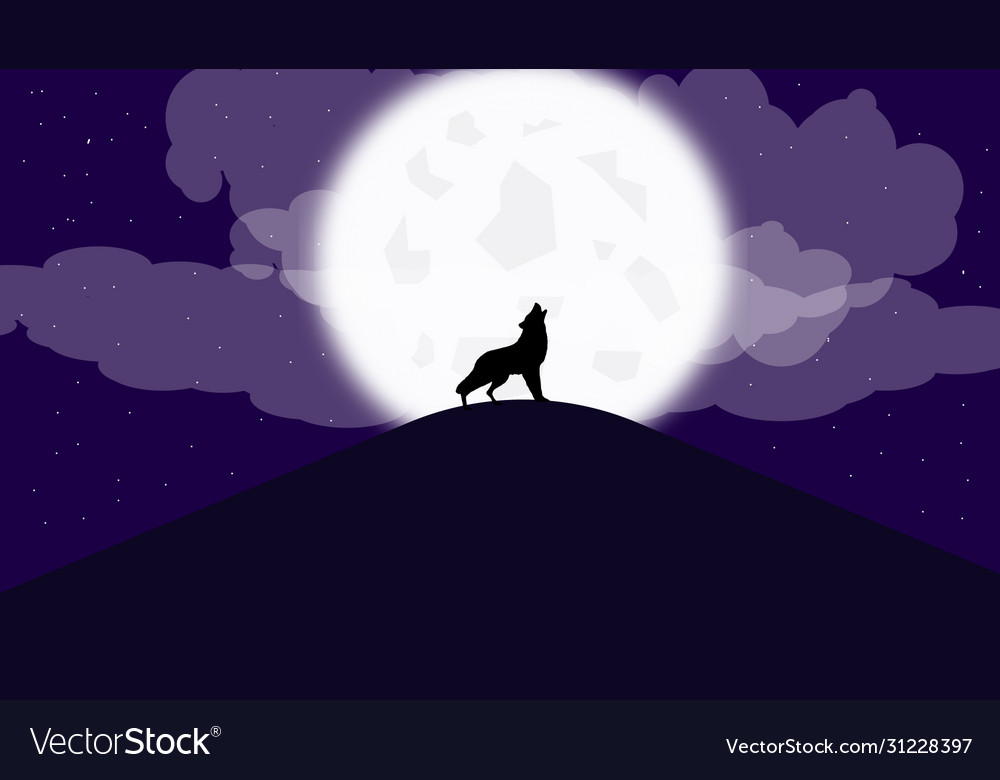 Werewolf howling Royalty Free Vector Image - VectorStock