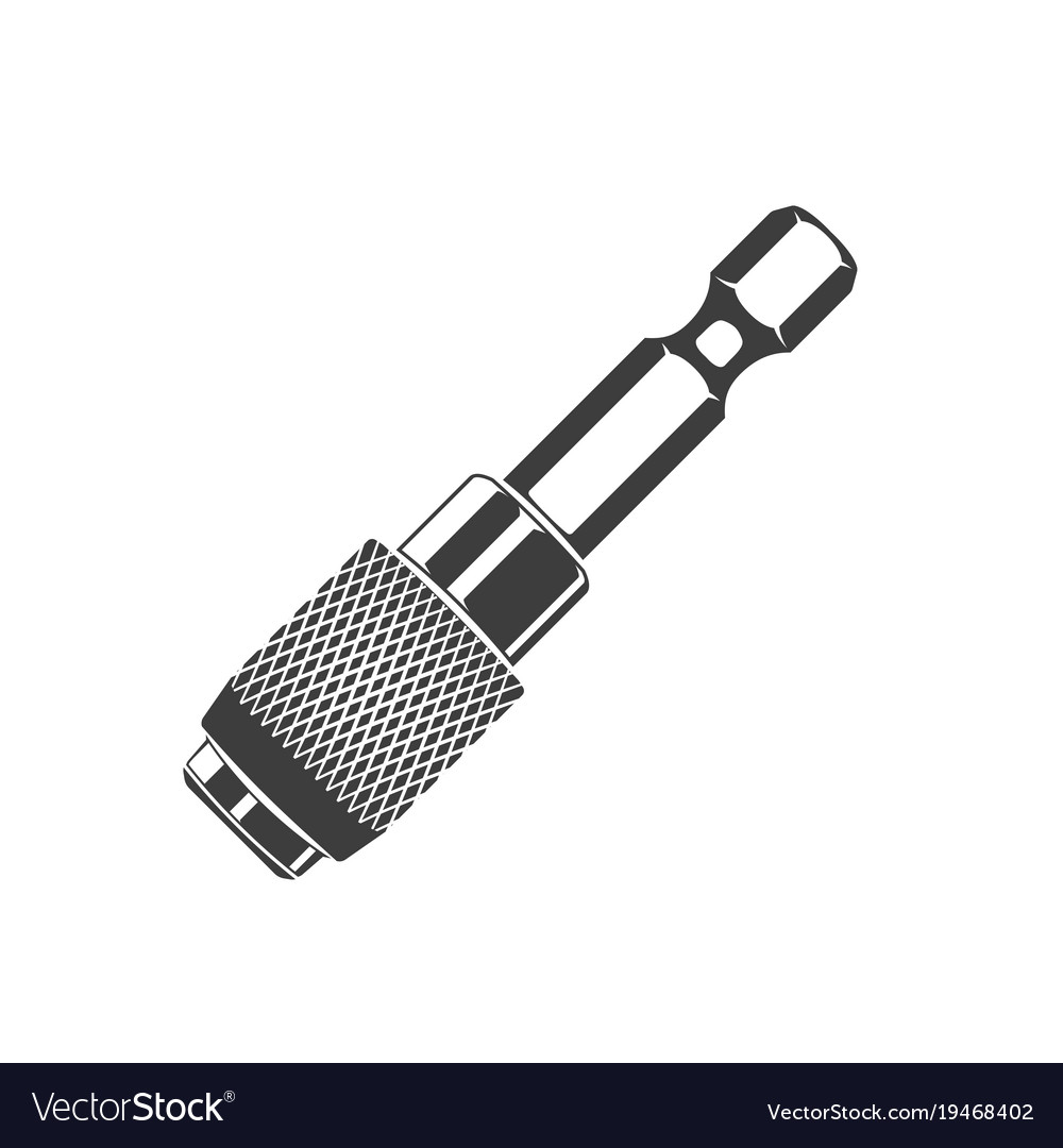 Adapter bits for screwdriver Royalty Free Vector Image